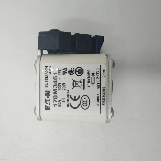 Square Body Industrial Fuses 170M3461 700V 80A 200kA 1*BKN/50 aR solar ...